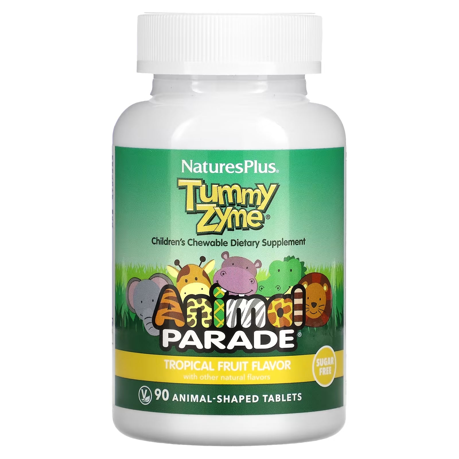 NaturesPlus® Animal Parade, Tummy Zyme, Chewable, 90 Tablets – Nutracore