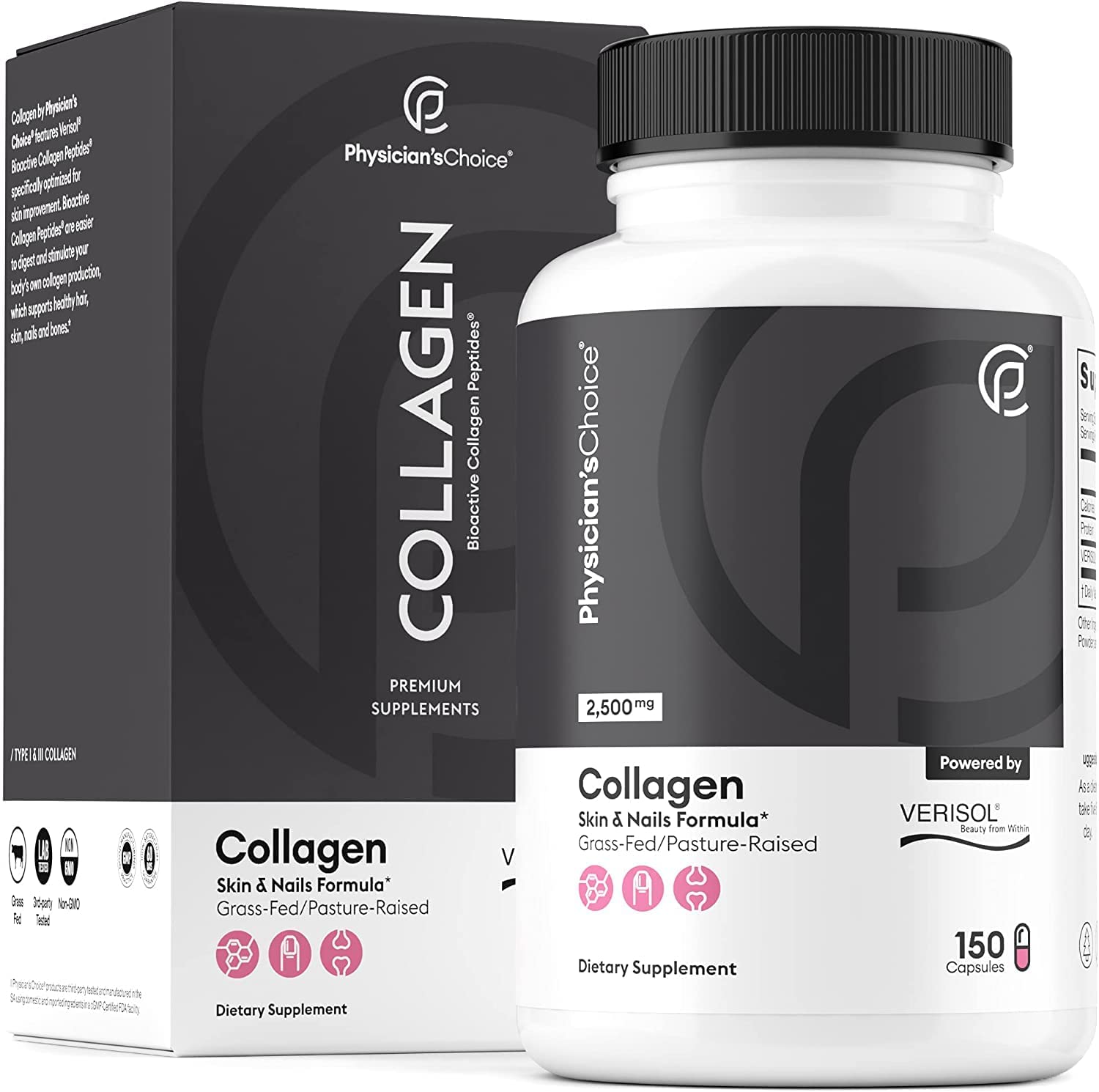 Bioactive Collagen Premium Hydrolyzed Collagen 150 Capsules – Nutracore
